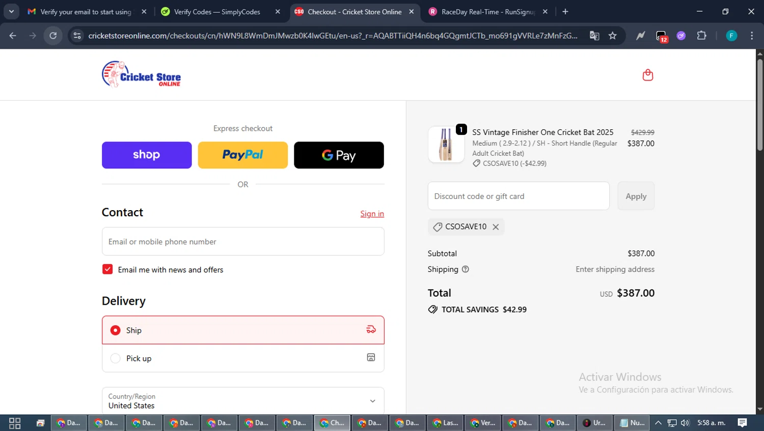 $30 Off Cricket Store Online Promo Codes Coupons Jun 2026