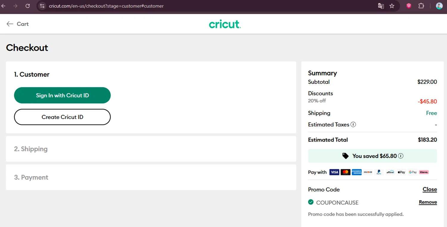 Cricut Promo Codes - 20% Off (9 Verified) Jan 2026