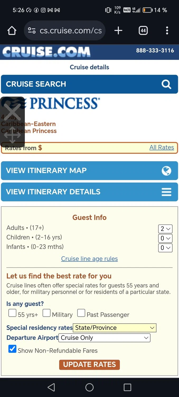 Cruise.com Promo Codes – 20% Off | May 2024