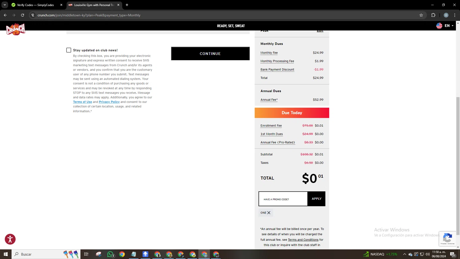 Crunch Promo Codes - 10% Off | August 2024