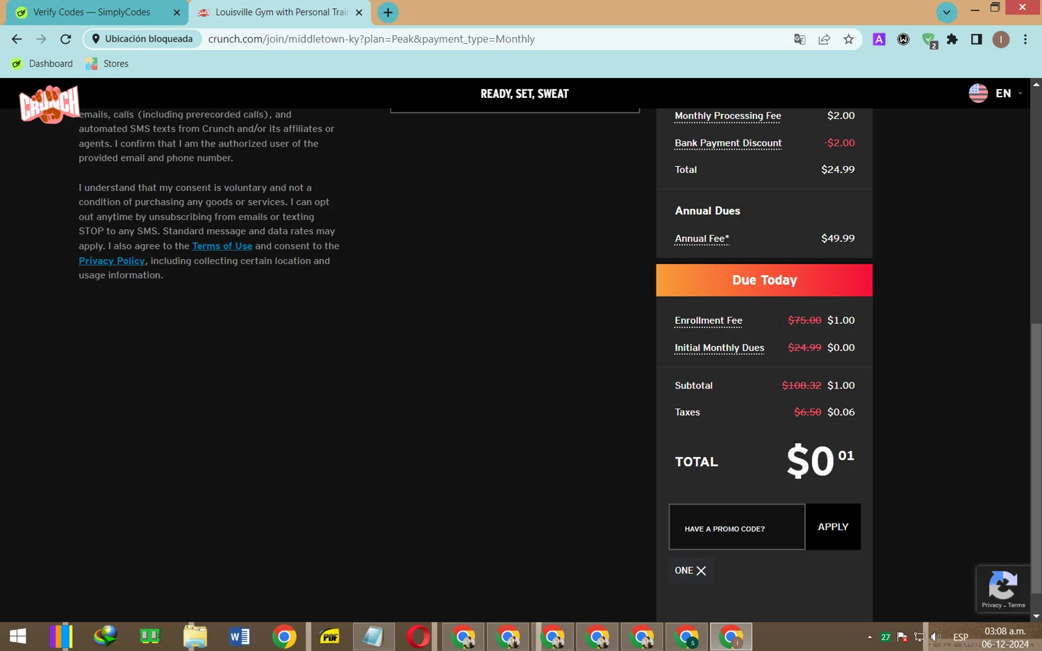 Crunch Promo Codes - $1 Off | December 2024