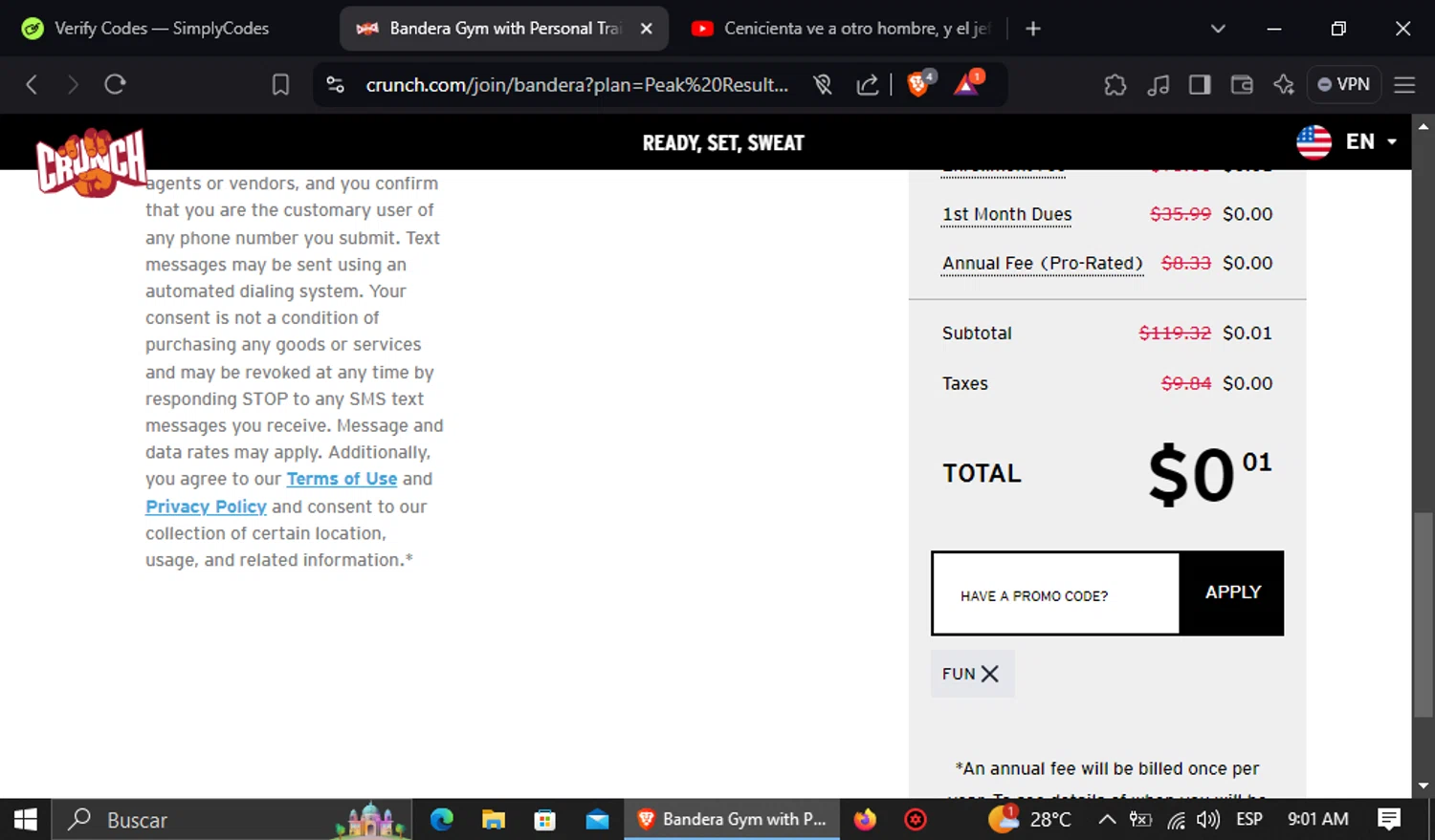 Crunch Promo Codes - up to 10% Off | November 2024