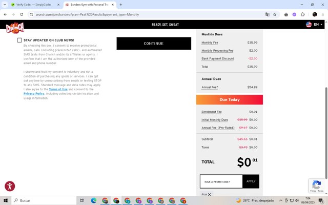 Crunch Promo Codes (5 Verified) - 25% Off w/Code Apr 2025