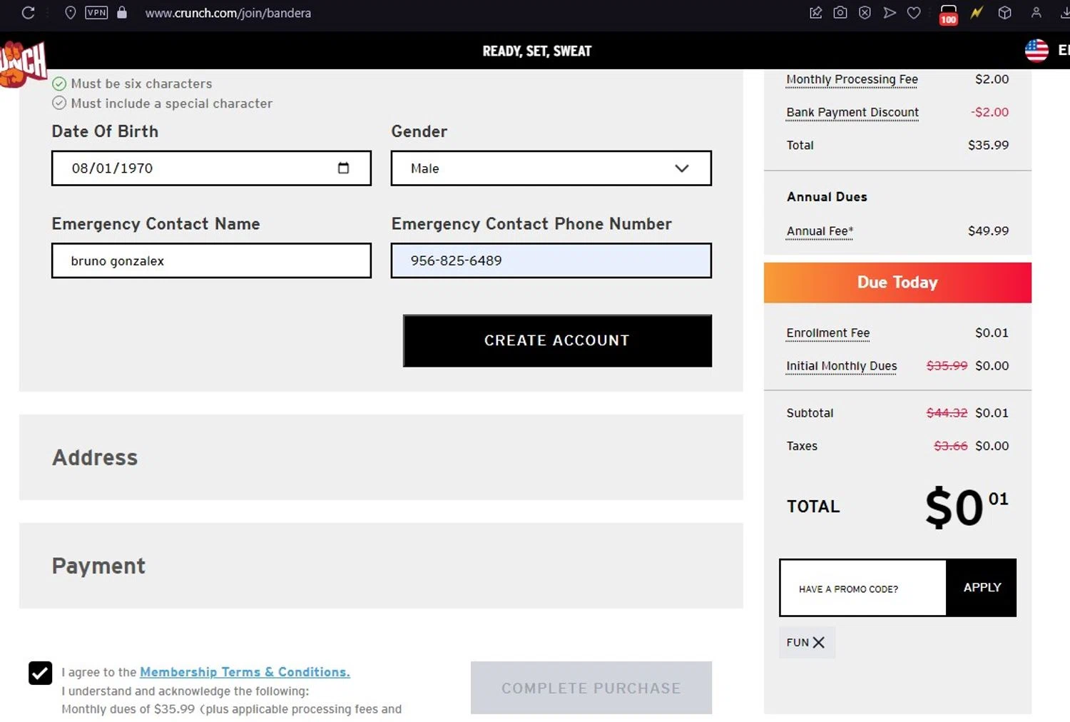 Crunch Promo Codes - $1 Off | December 2024