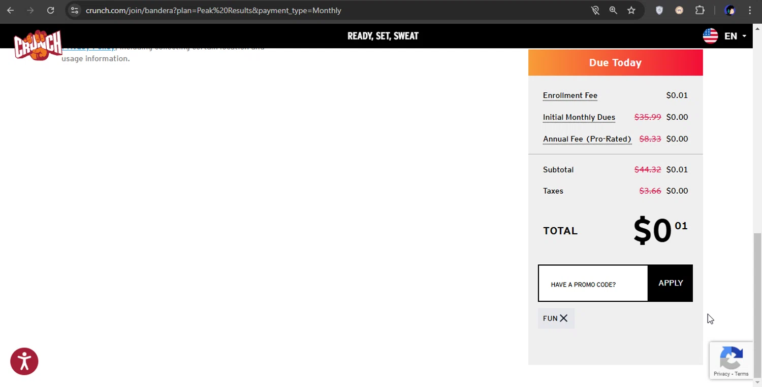 Crunch Promo Codes - 20% Off | January 2025