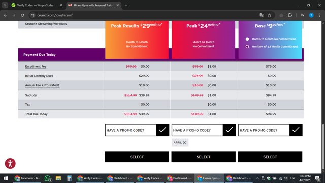 Crunch Promo Codes (5 Verified) - 25% Off w/Code Apr 2025