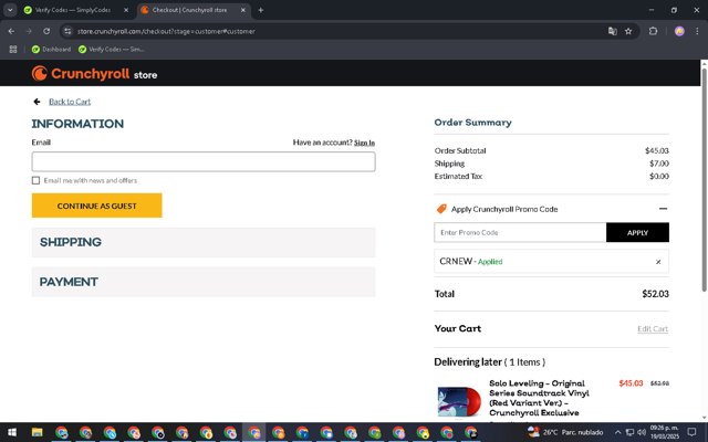 Crunchyroll Promo Codes (1 Verified) - 15% Off Apr 2025