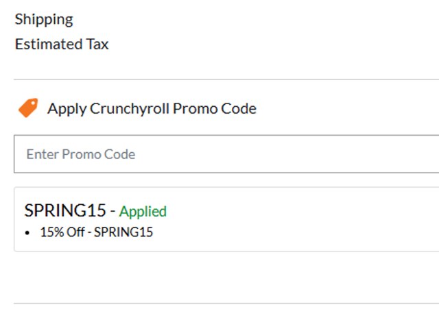 Crunchyroll Promo Codes (1 Verified) - 15% Off Apr 2025