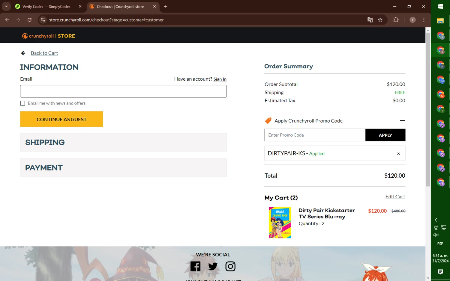 Crunchyroll Store Coupons - $8 Off | September 2024