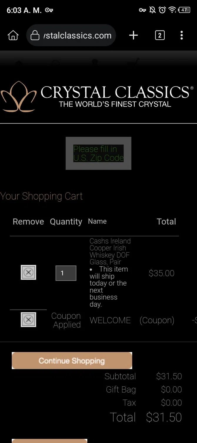 Crystal Classics Promo Codes – 15% Off | July 2024