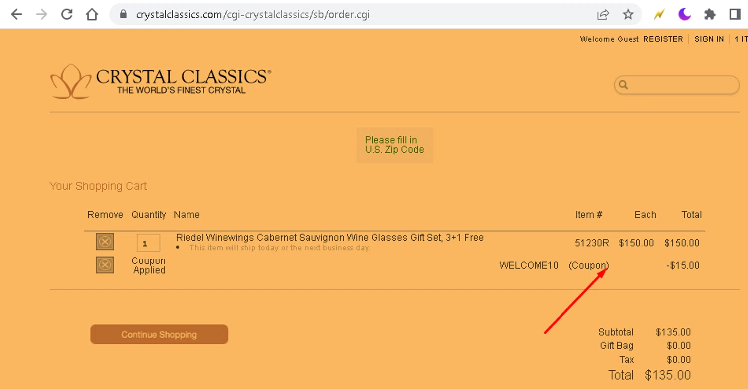 Crystal Classics Coupons - 20% Off | November 2024