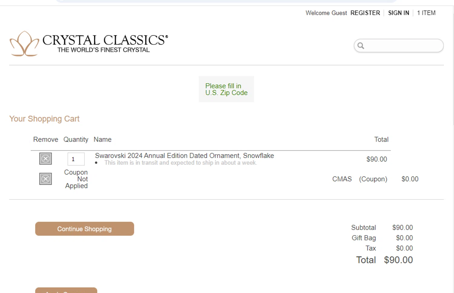 Crystal Classics Coupons - 15% Off | December 2024