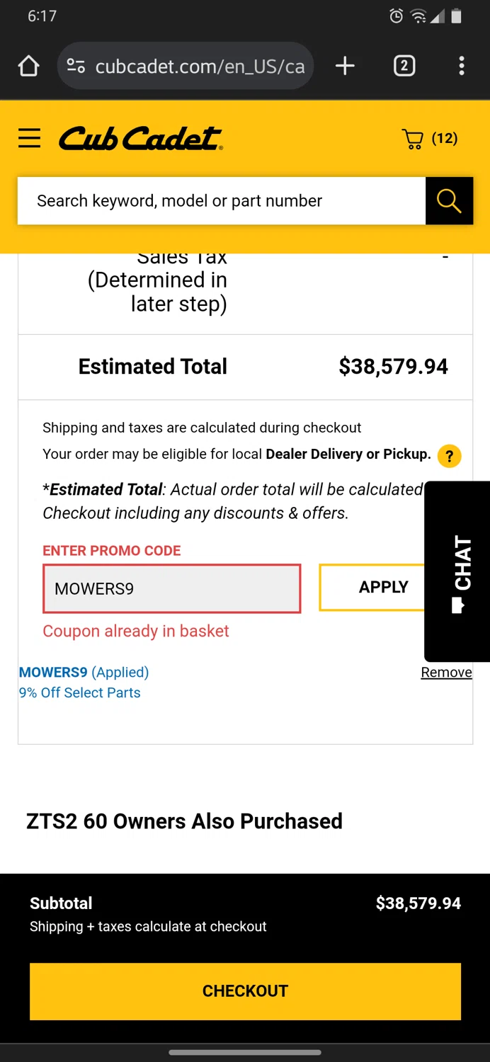 Cub Cadet Promo Codes - 9% Off | October 2024