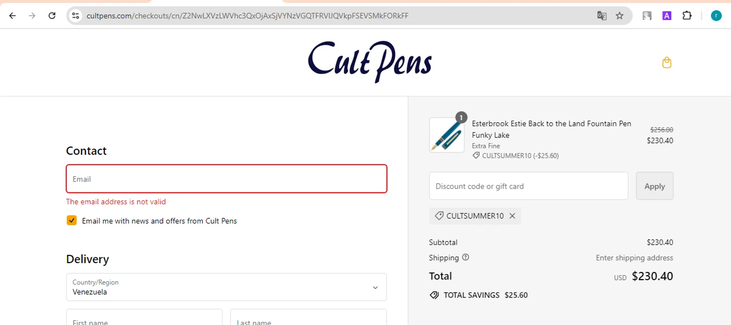 Cult Pens Discount Codes - 10% Off | October 2024