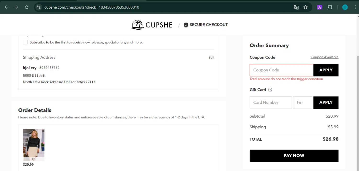 Cupshe Discount Codes - $35 Off | September 2024