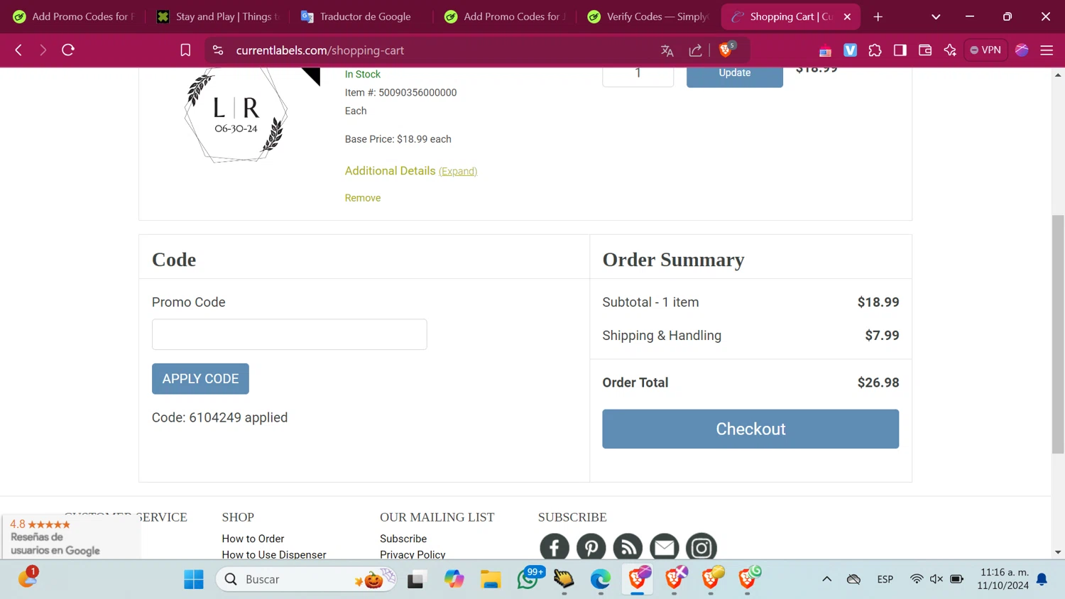 Current Labels Promo Codes - $5 Off | October 2024