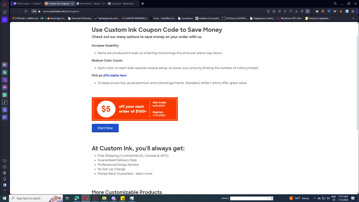 Custom Ink Promo Codes – $5 Off | May 2024