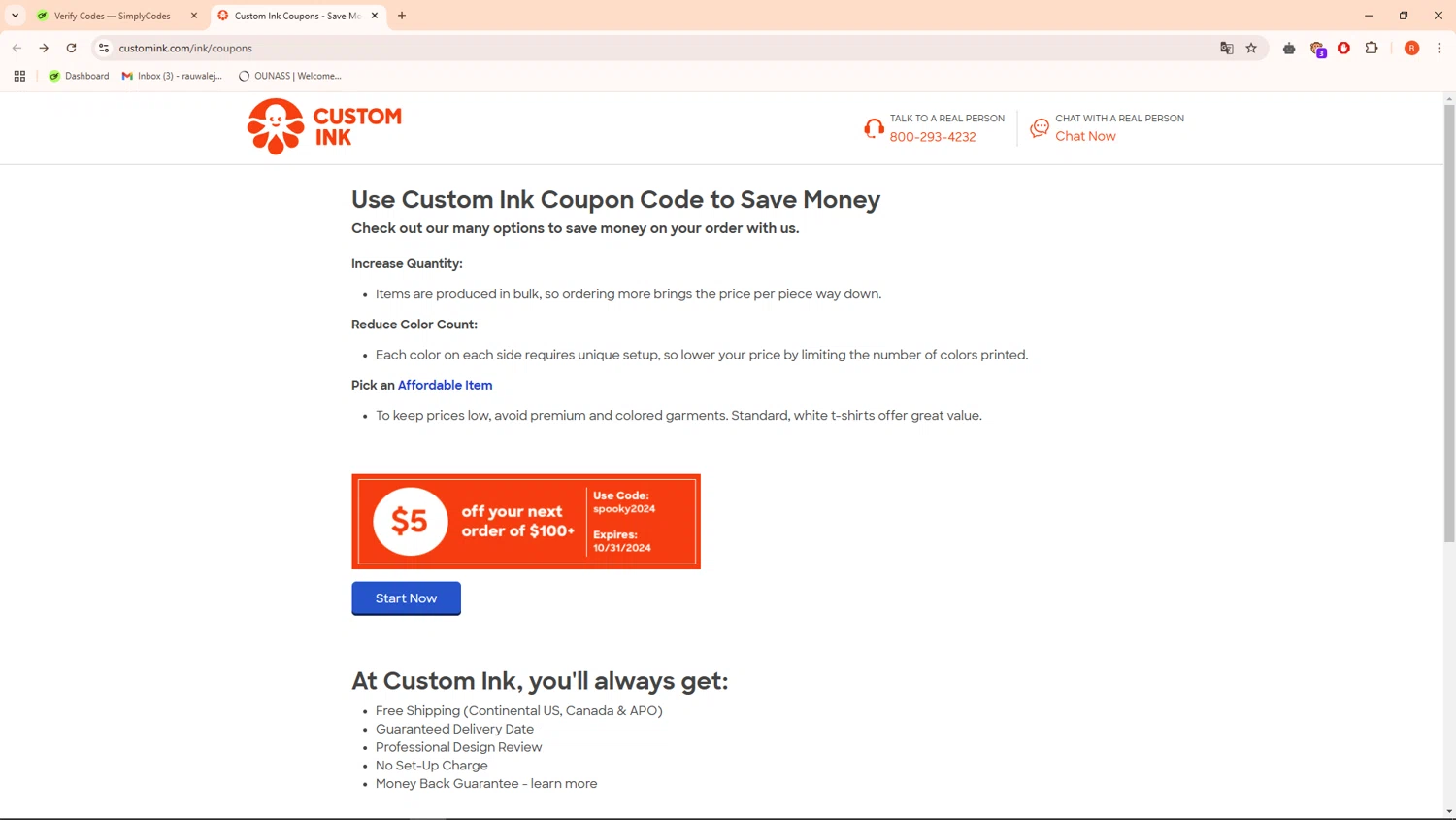 Custom Ink Coupons - $5 Off | January 2025