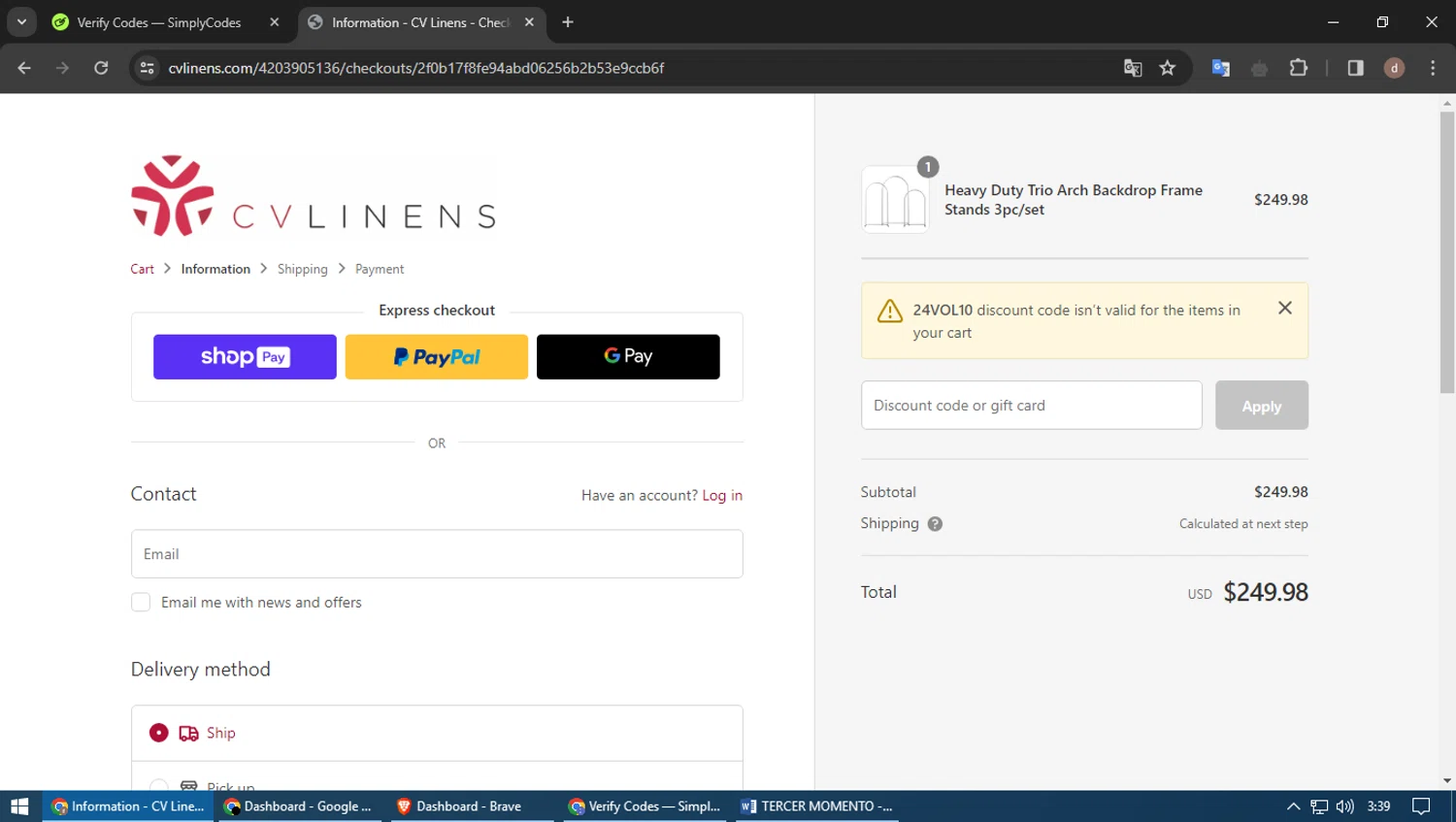 CV Linens Promo Codes – 15% Off | August 2024