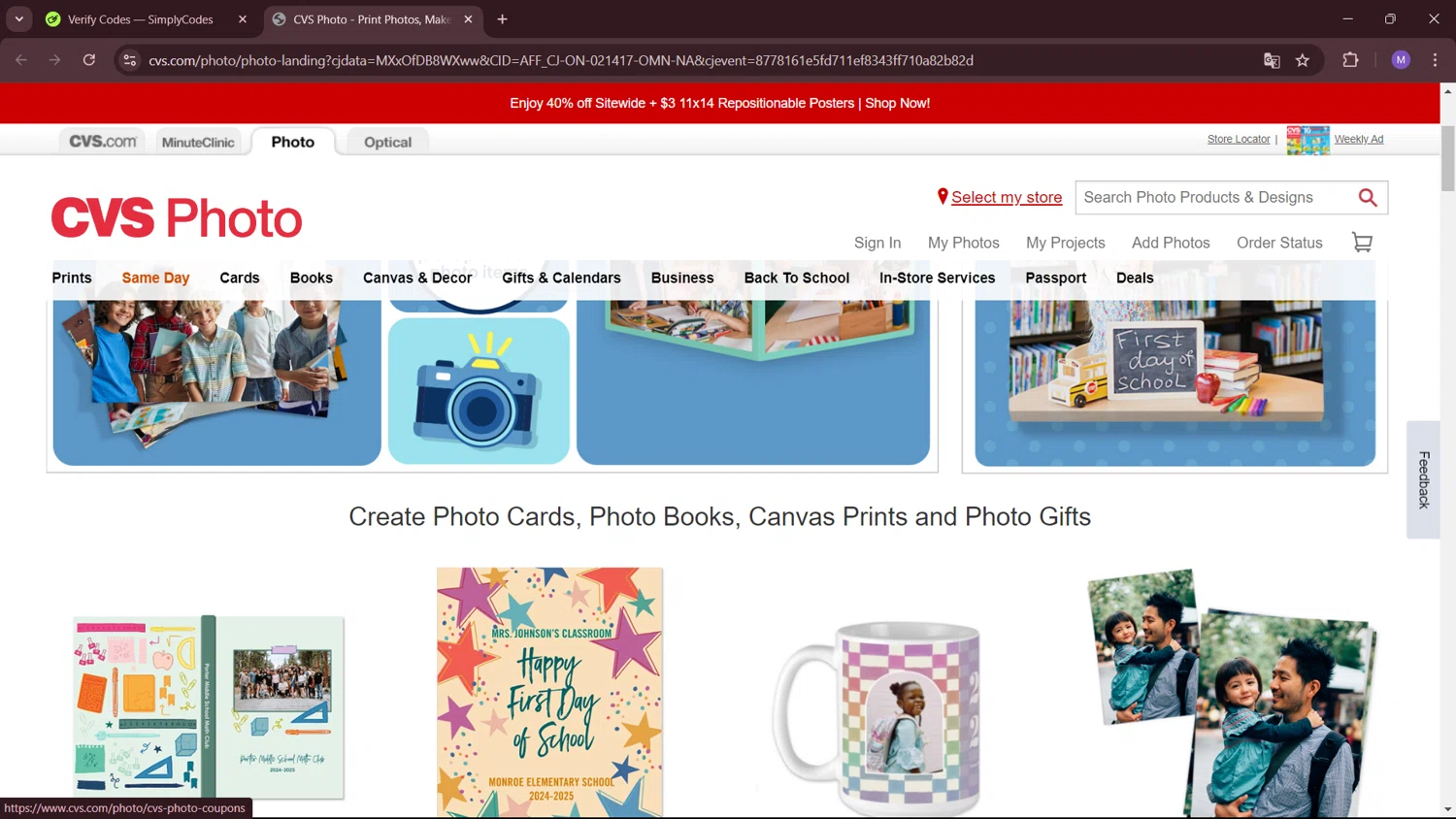 CVS Photo Coupons - 40% Off | September 2024