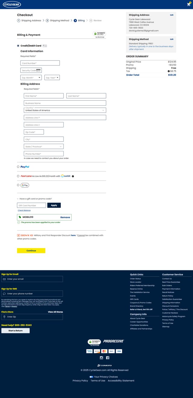 Cycle Gear Promo Codes (3 Verified) - 10% Off Mar 2025