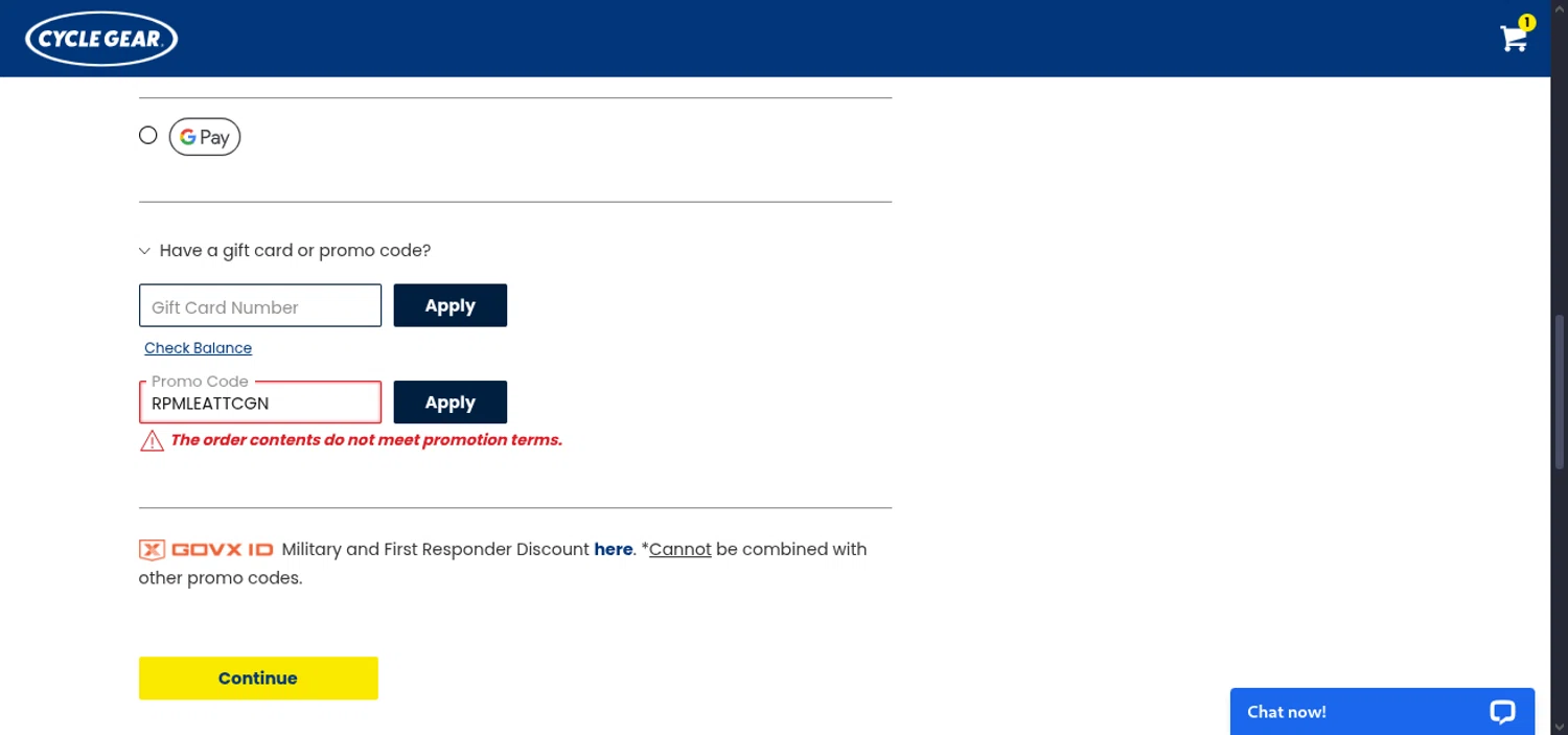 Cycle Gear Promo Codes (1 Verified) - 10% Off Aug 2025