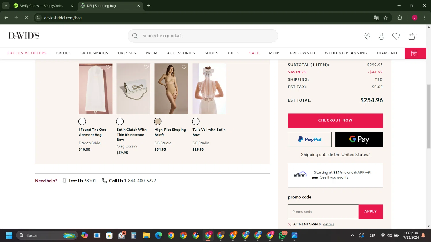 David's bridal promotion code store