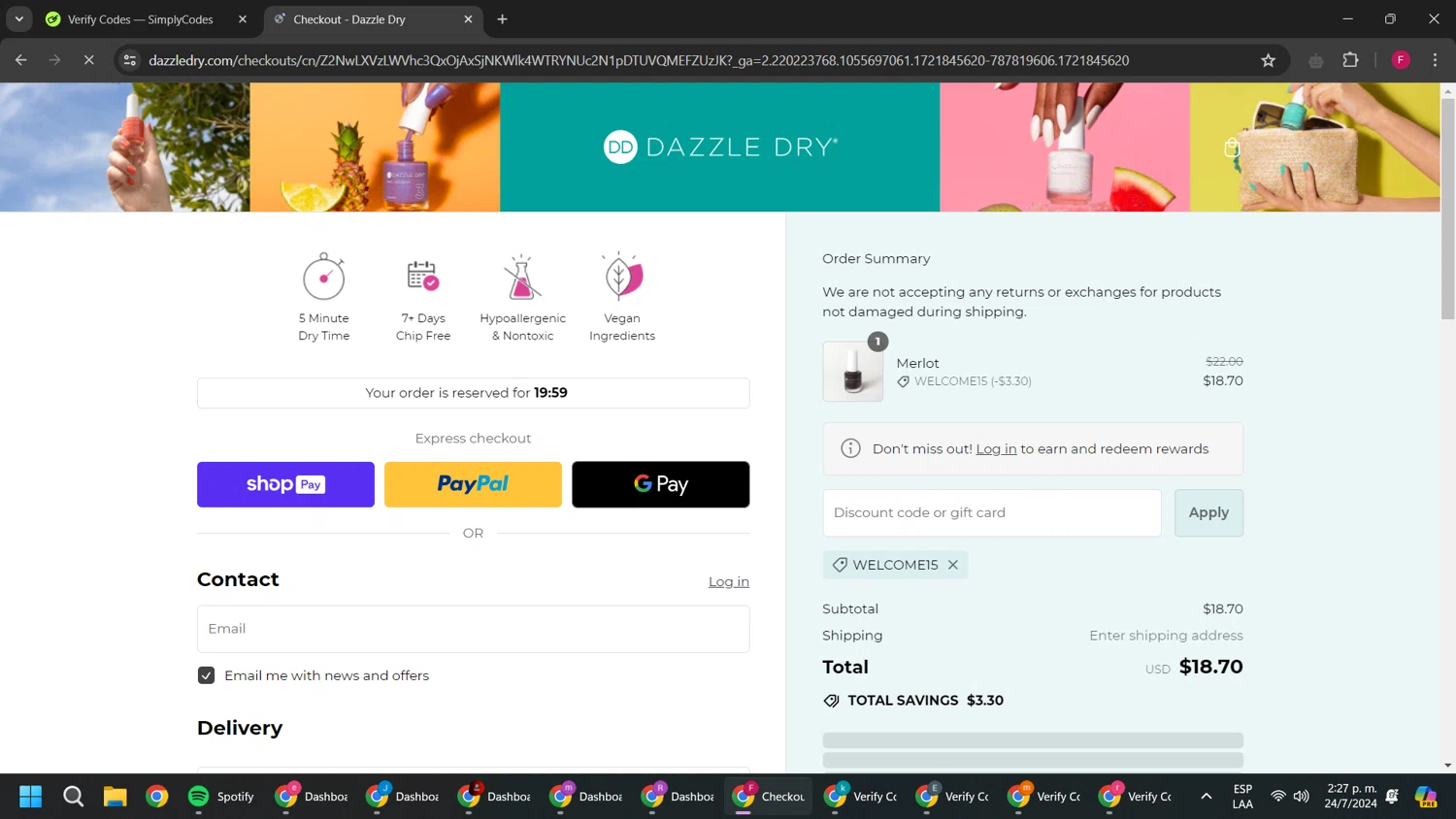 Dazzle Dry Coupon Codes - 15% Off | October 2024