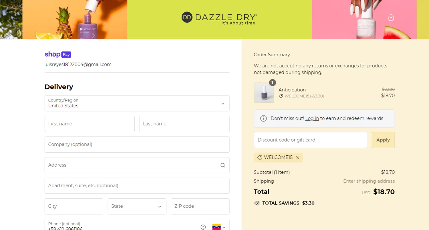 Dazzle Dry Coupon Codes - 15% Off | October 2024