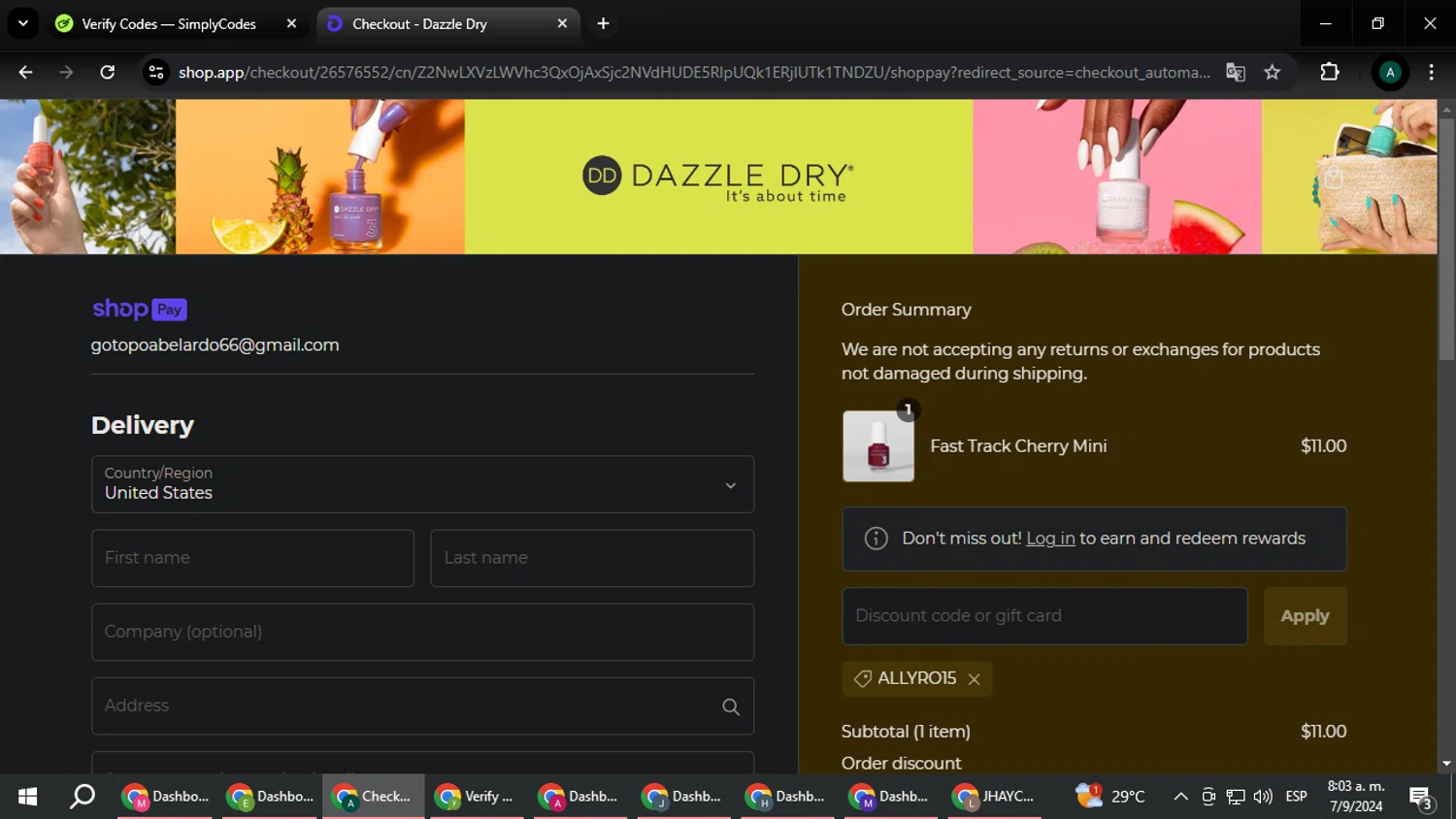 Dazzle Dry Coupon Codes - 15% Off | October 2024