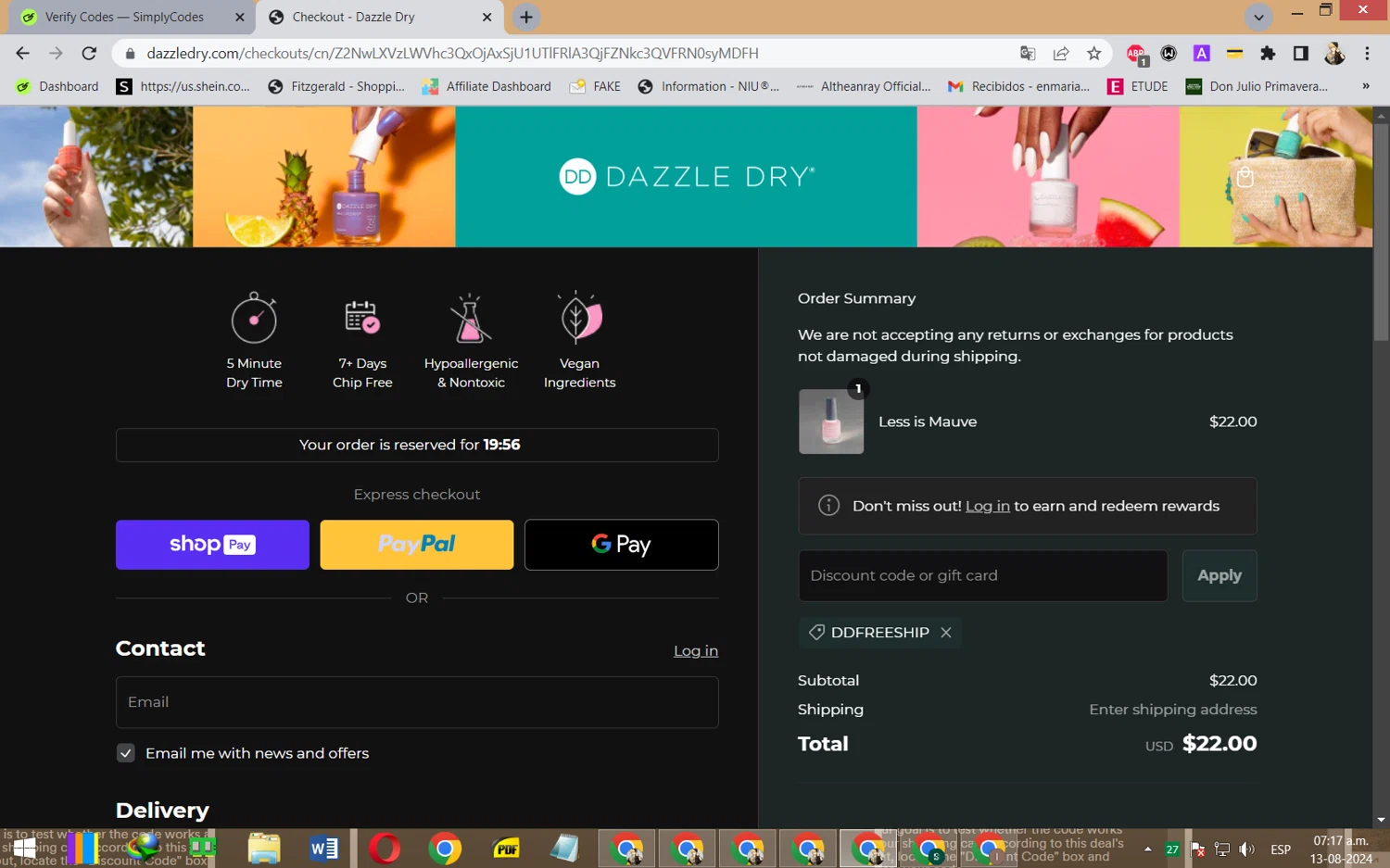 Dazzle Dry Coupon Codes - 15% Off | September 2024