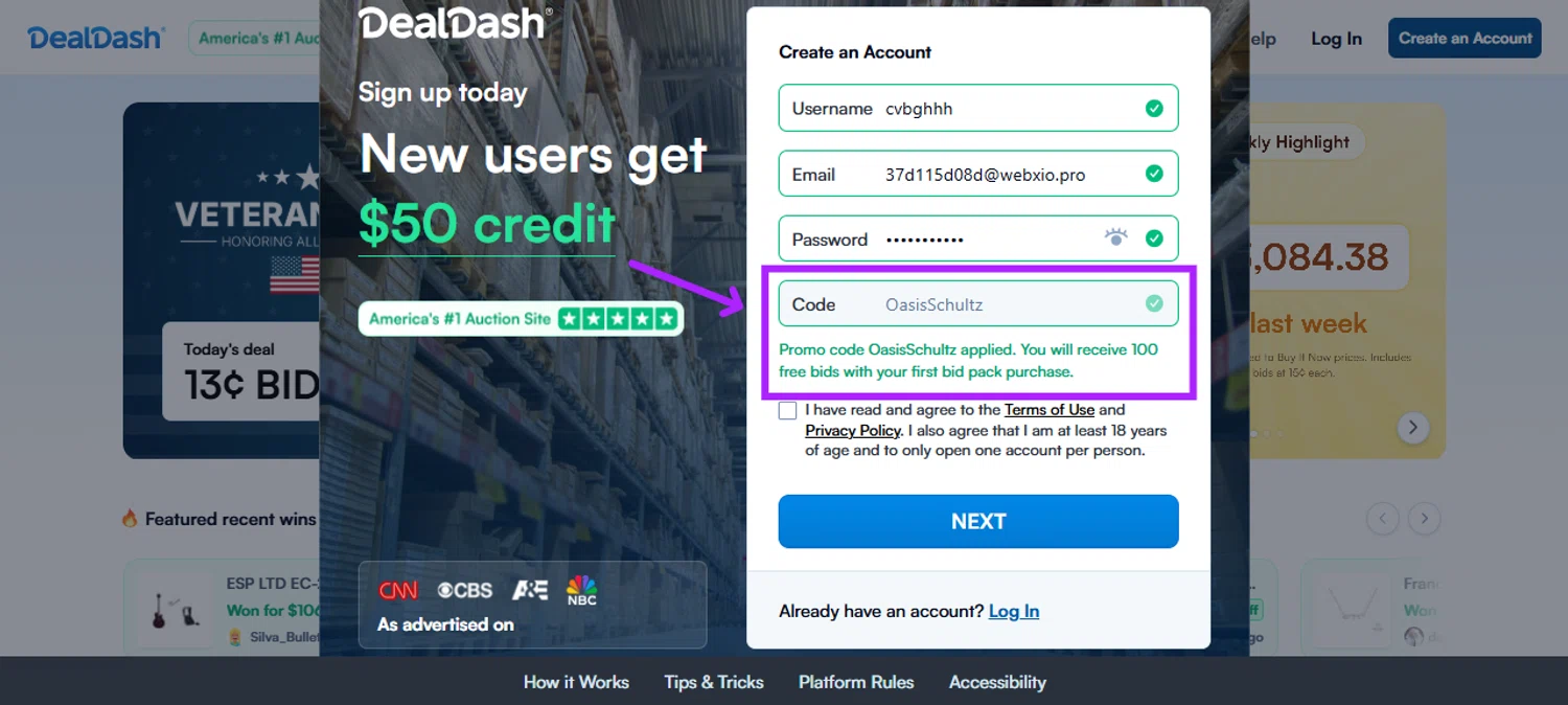 DealDash Promo Codes - $50 Off (29 Verified) Dec 2025