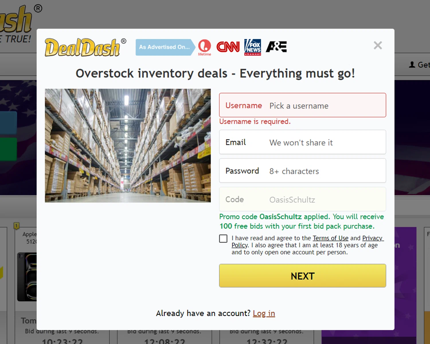 DealDash Promo Codes - $100 Off Coupon Codes in August 2024 | SimplyCodes