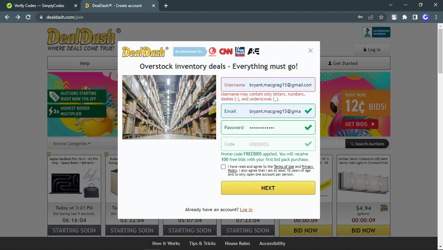 DealDash Promo Codes - $100 Off | September 2024
