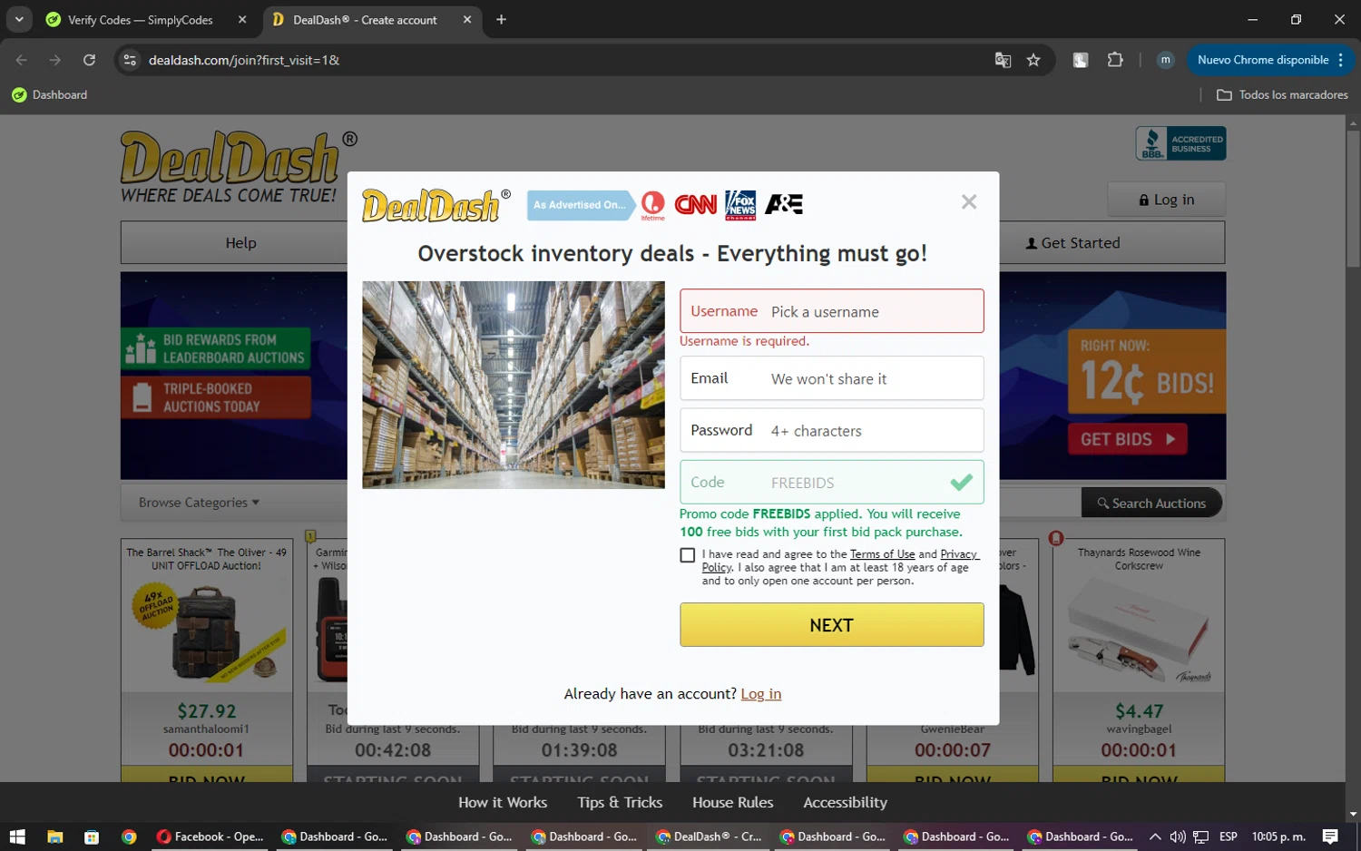 DealDash Promo Codes - $100 Off | September 2024