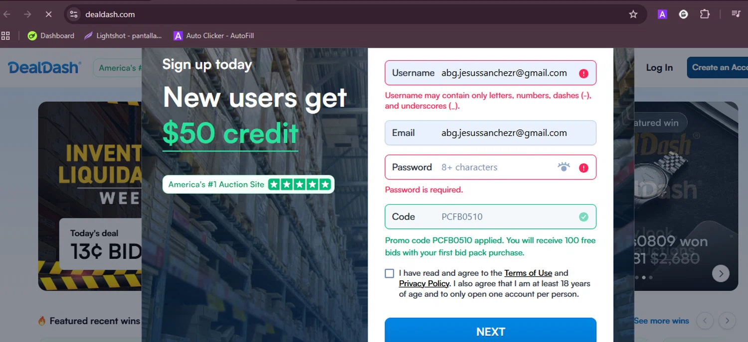 DealDash Promo Codes - $50 Off (29 Verified) Oct 2025