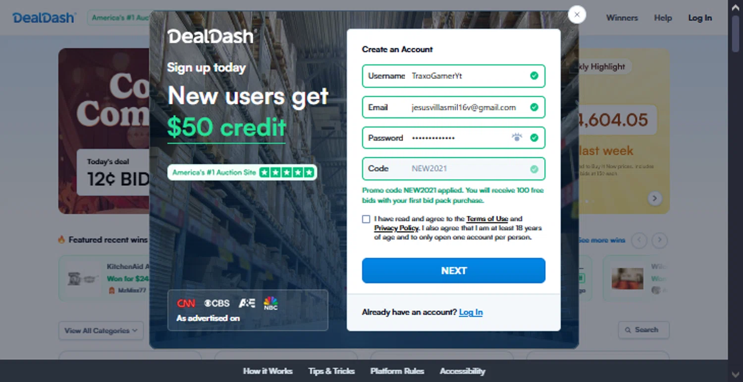 DealDash Promo Codes - $50 Off (29 Verified) Nov 2025