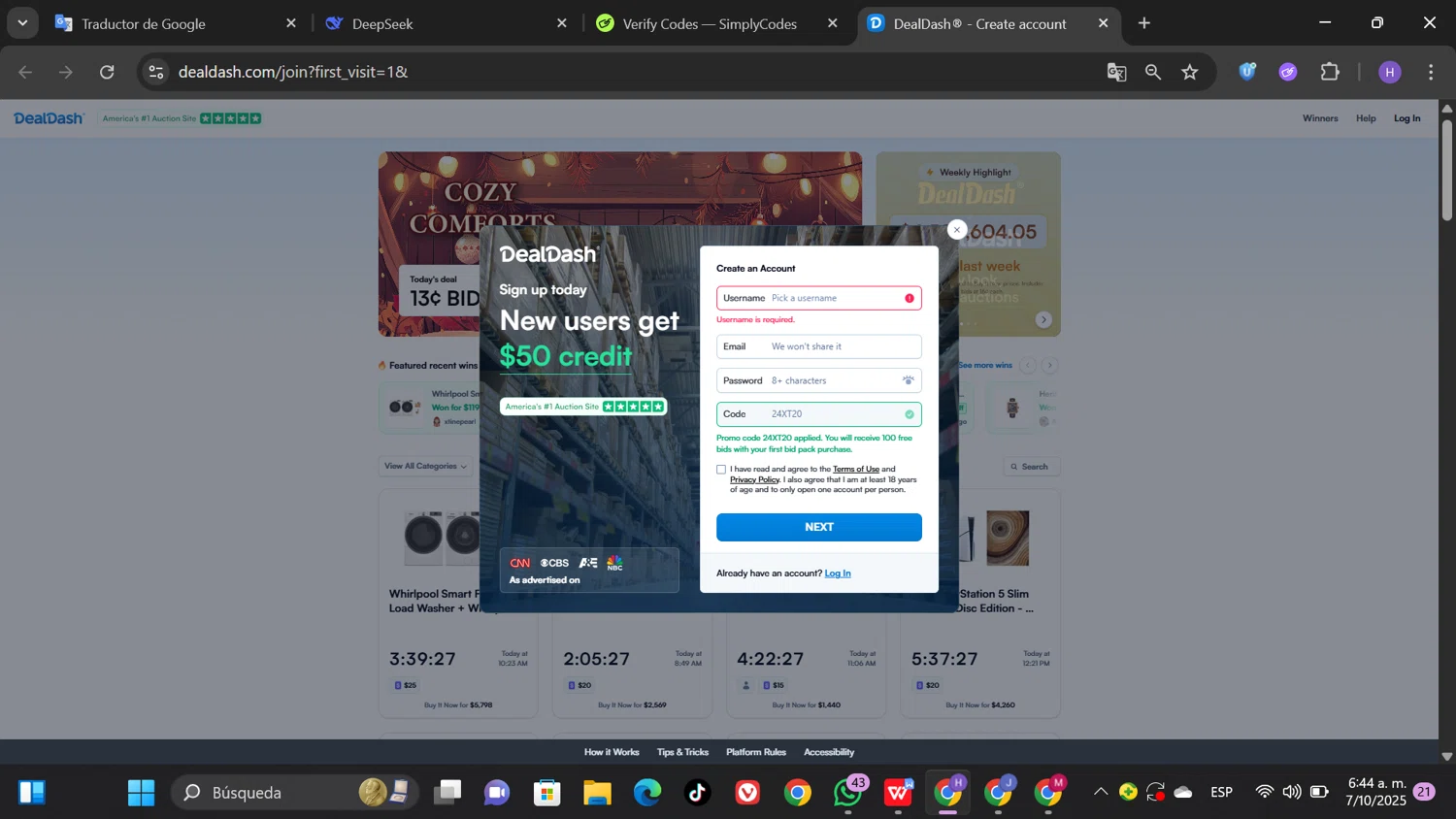 DealDash Promo Codes - $50 Off (29 Verified) Nov 2025