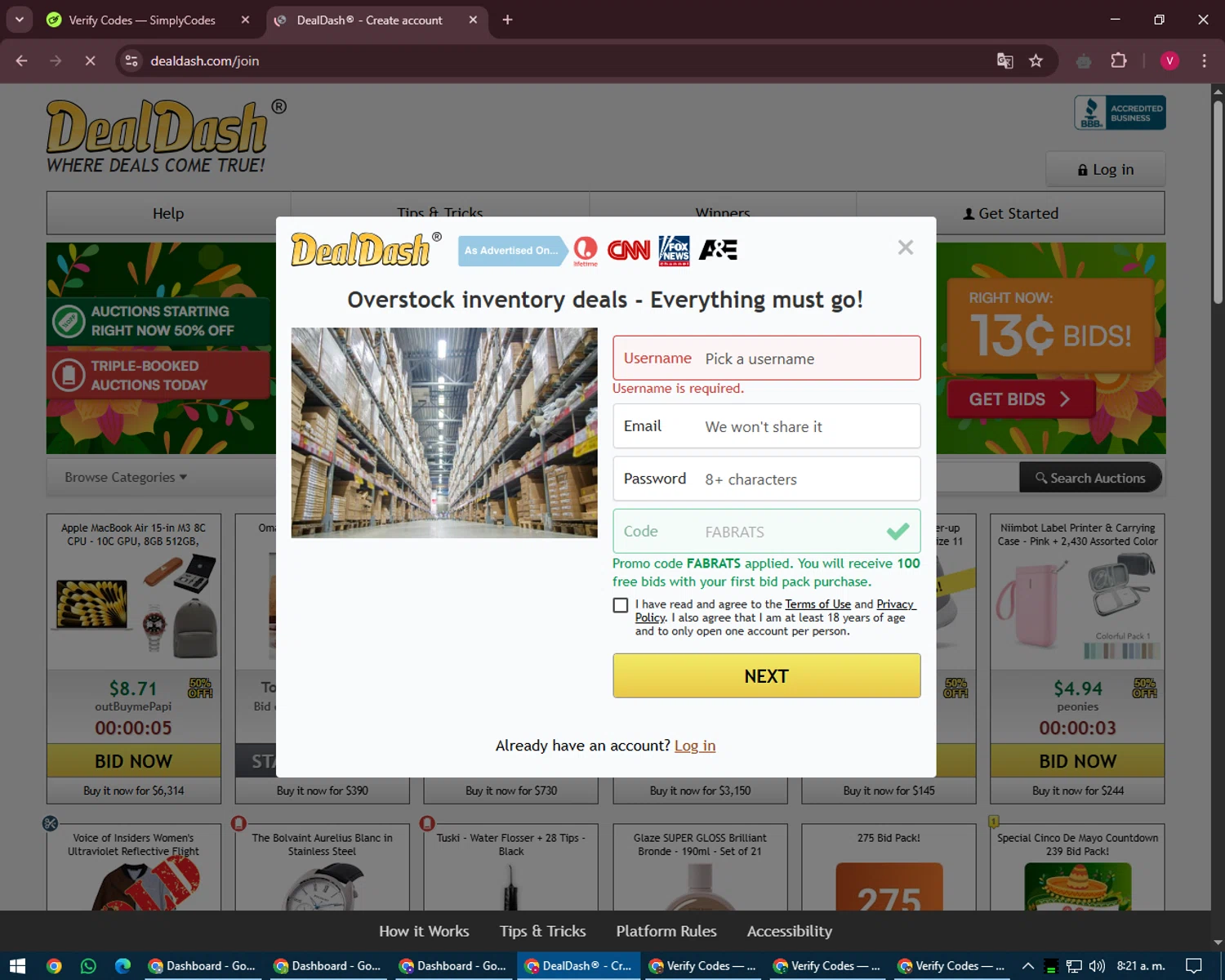DealDash Promo Codes - $50 Off (29 Verified) Dec 2025