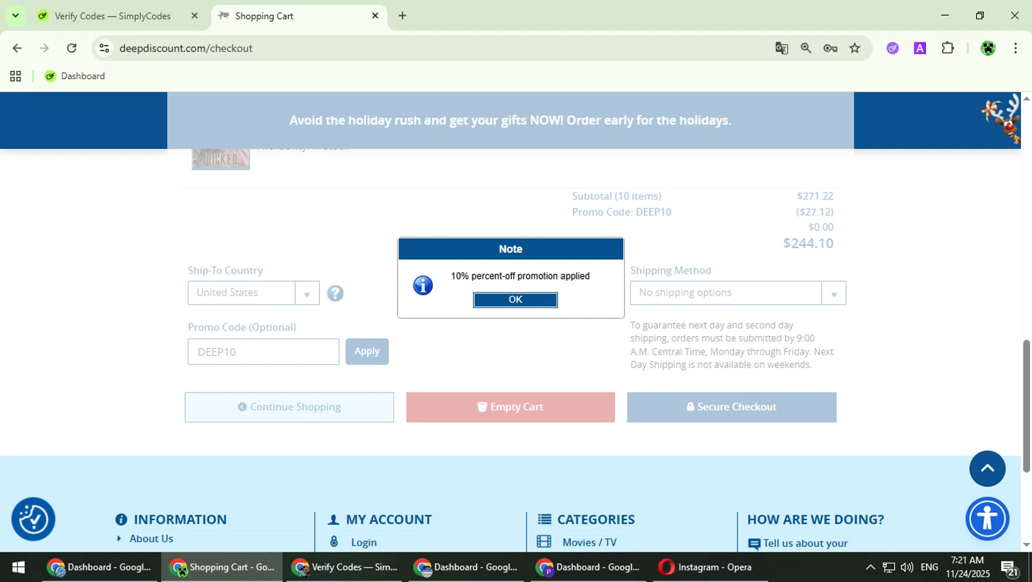 Deep Discount Promo Codes - 10% Off (2 Verified) Dec 2025