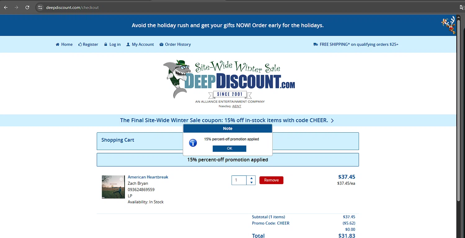 Deep Discount Promo Codes - 10% Off (4 Verified) Dec 2025