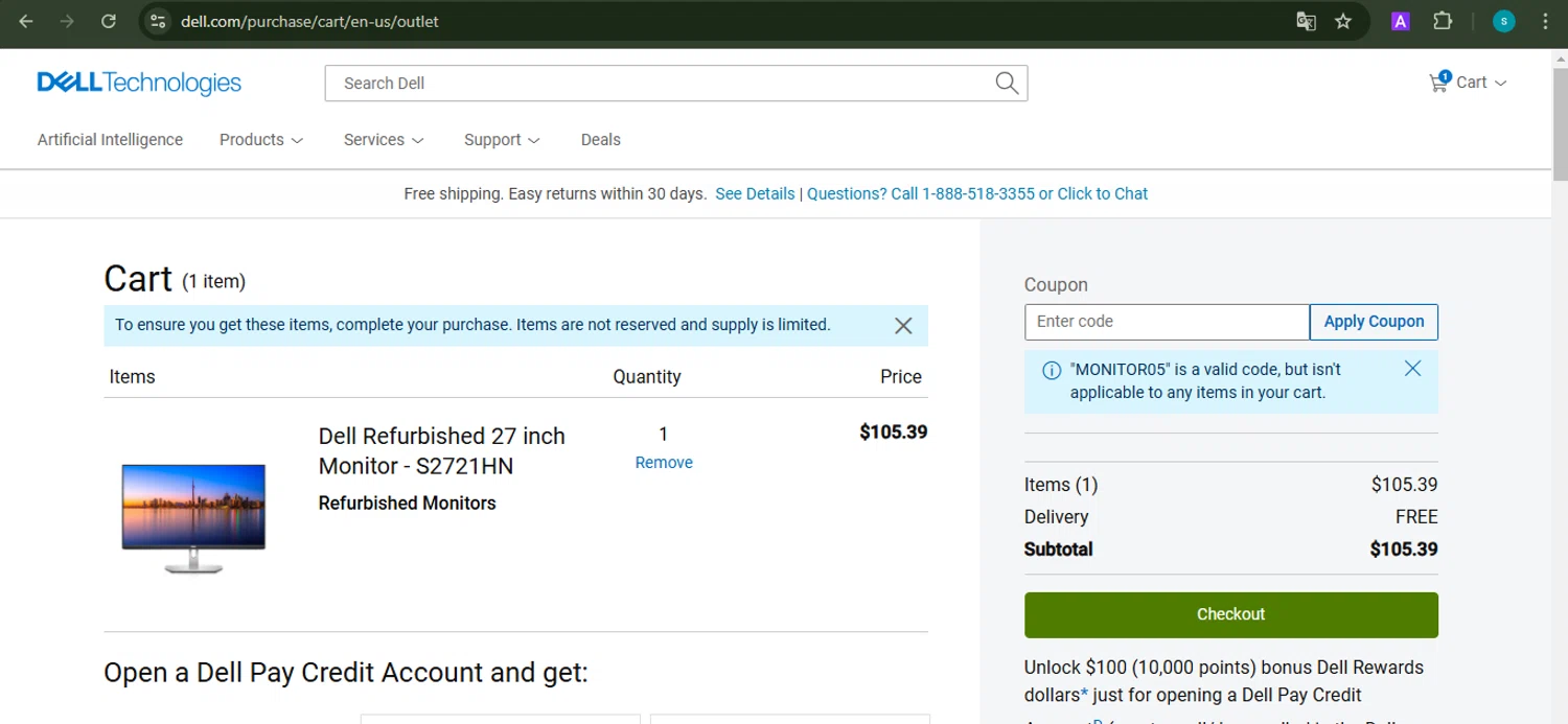 Dell Coupon Codes - 15% Off | January 2025