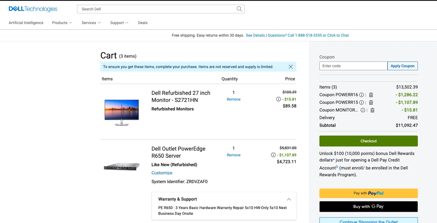 Dell Outlet Coupon Codes (8 Verified) - $90 Off Jan 2025
