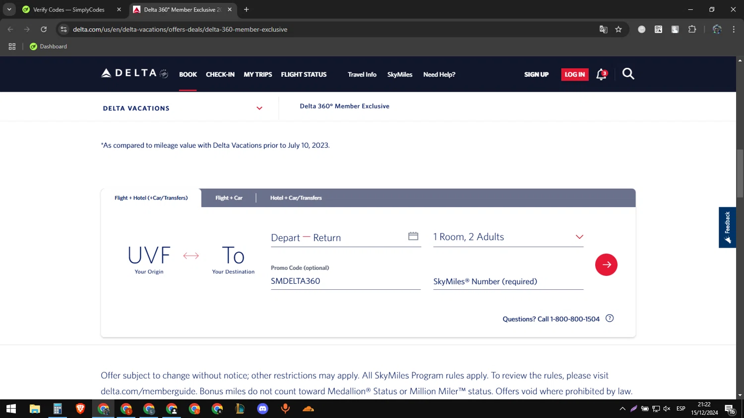 Delta Air Lines Promo Codes - $250 Off | January 2025