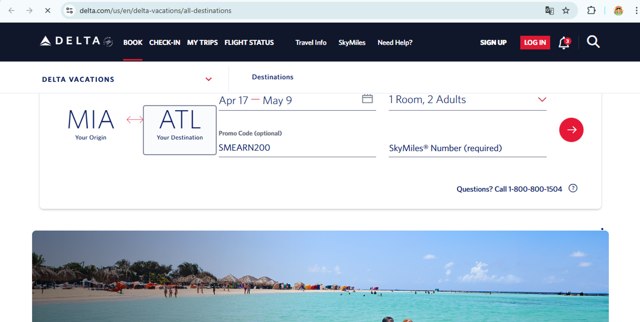 Delta Air Lines Promo Codes (3 Verified) - $100 Off May 2025