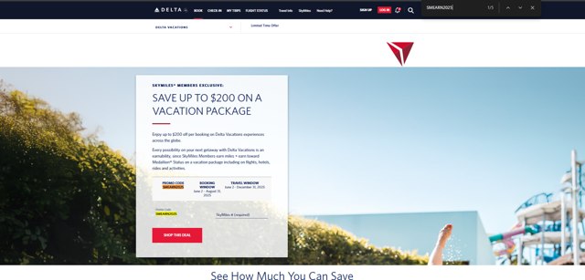 Delta Air Lines Promo Codes - $100 Off Jun 2025