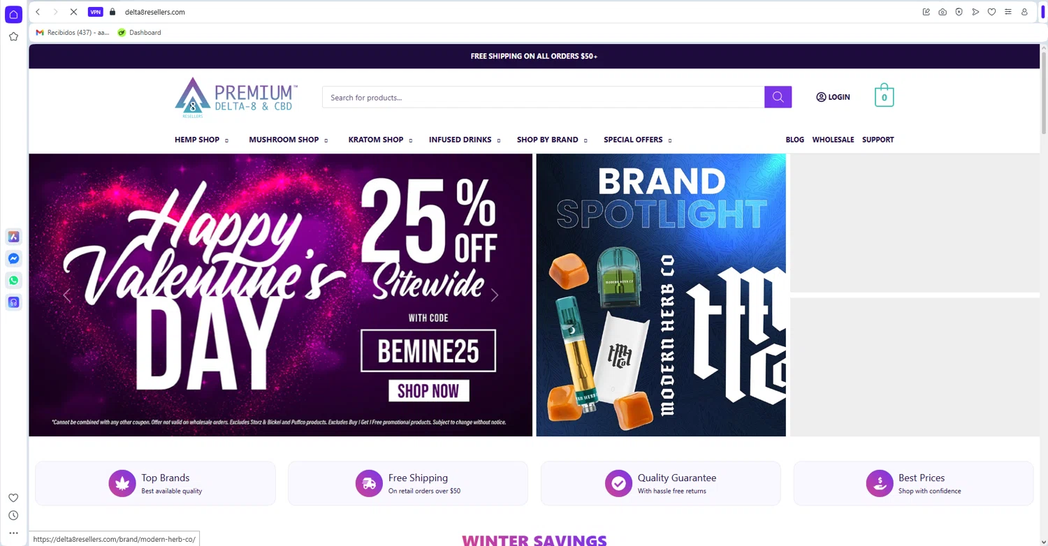 Delta 8 Resellers Promo Code - 25% Off March 2026