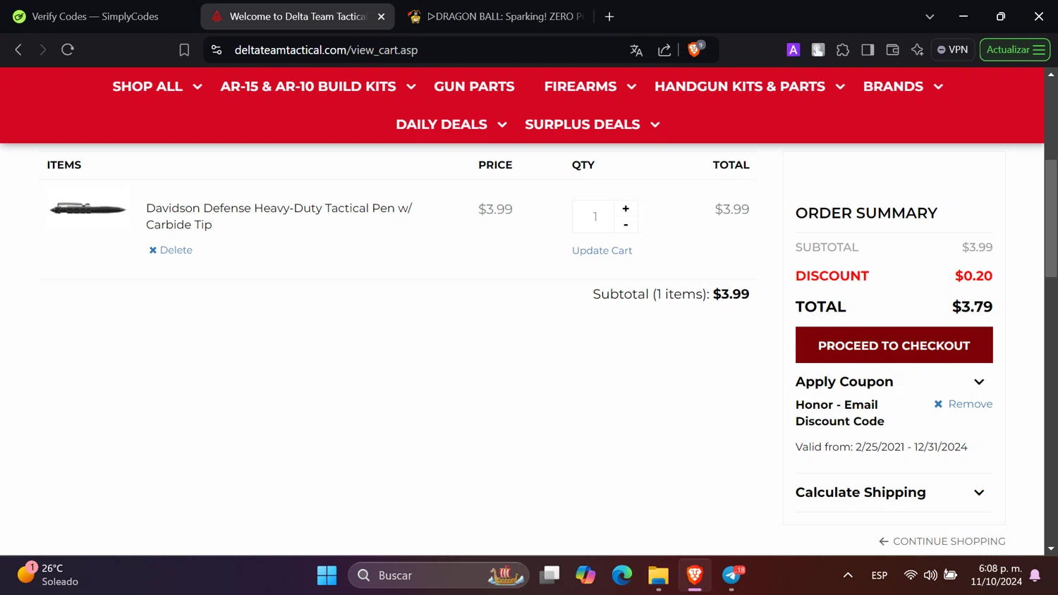 Delta Team Tactical Coupons - $5 Off | November 2024