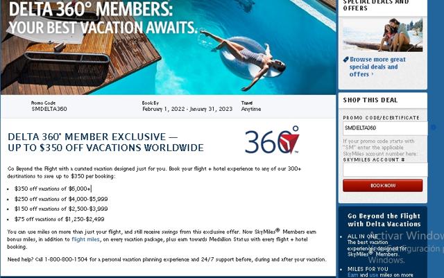Delta Vacations Promo Codes - $25 Off Coupons Oct 2025