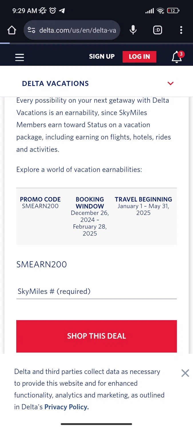 Delta Vacations Promo Codes - $250 Off Coupons Sep 2025